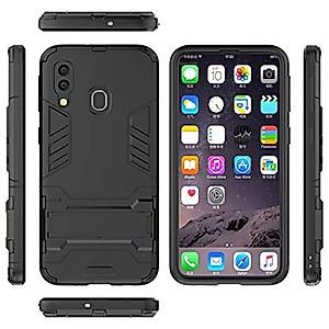CHAJIJIAO Ultra Slim Case PC & TPU Protective Case with Kickstand, Drop Proof Protective Case Phone Back Cover (Size : for Samsung Galaxy A40)