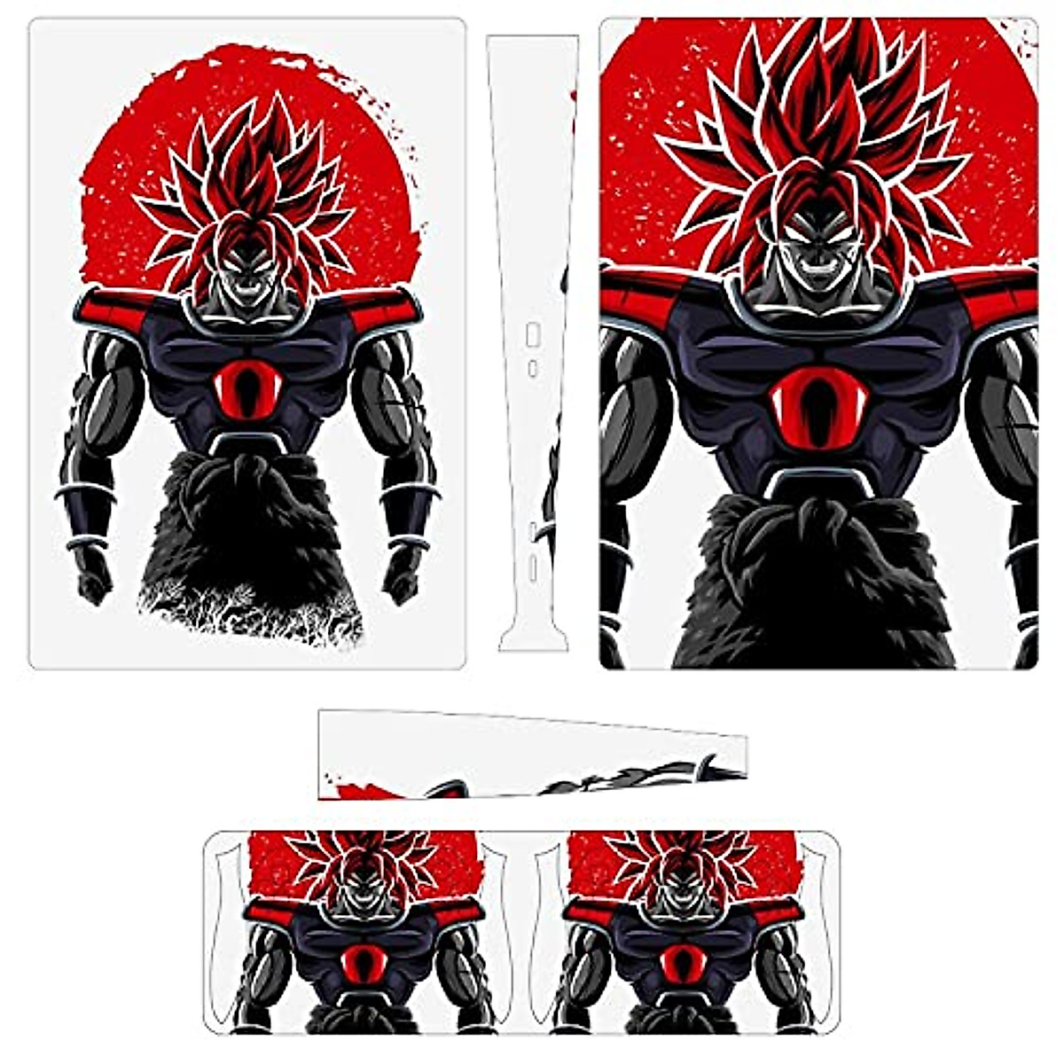 PlayStation 5 Digital edition version sticker protective cover, Legendary Rising Sun ps5 controller protective shell (compatible with ps5 Digital edition)