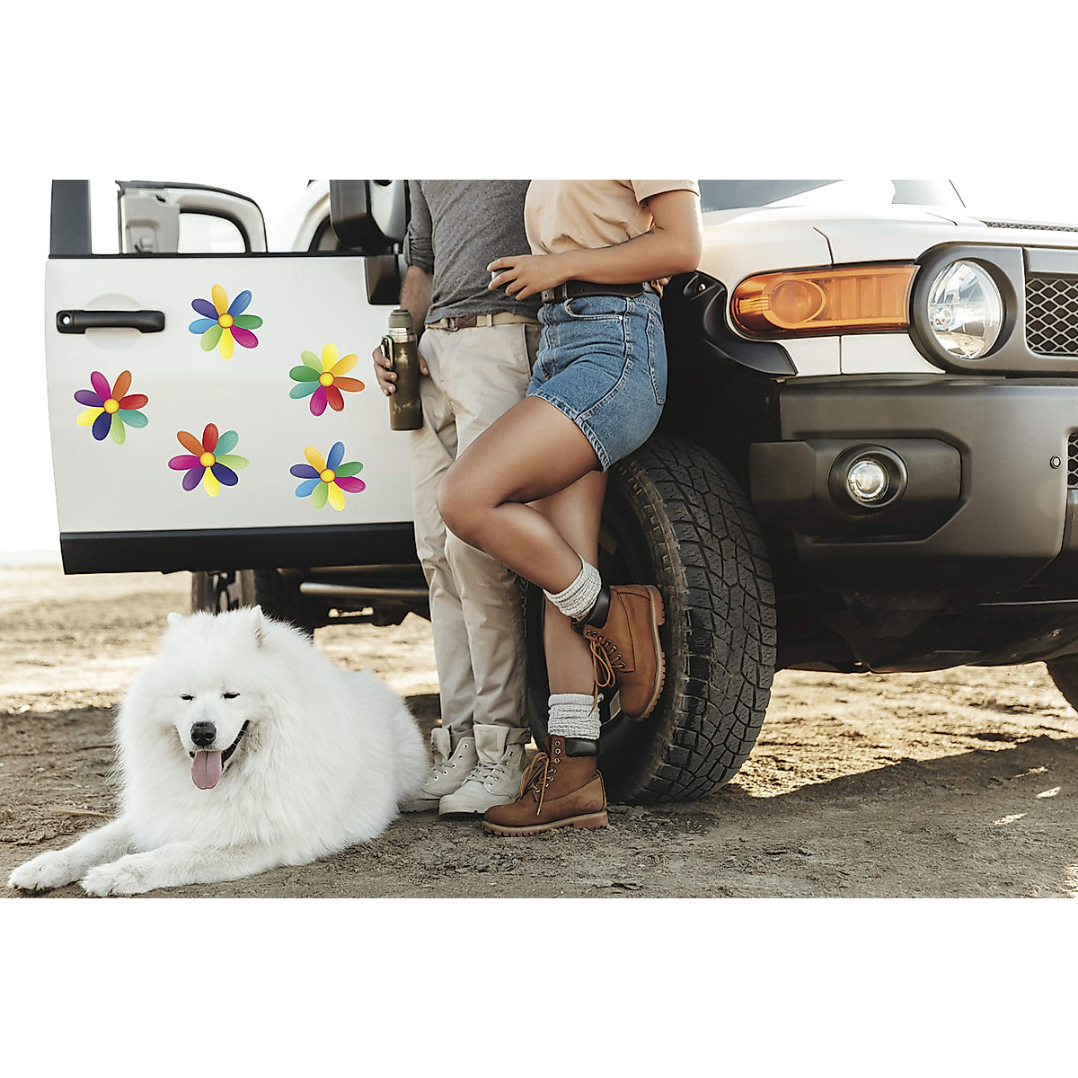 Flower Power Car Magnets