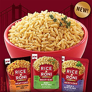 Rice-A-Roni Heat & Eat Rice, Microwave Rice, Quick Cook Rice, 3 Flavor Variety Pack, (6 Pack)