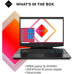 HP OMEN 15.6 Inch 300Hz FHD 1080P Gaming Laptop, Intel Core i7-10750H up to 5.0GHz, RTX 2070 Max-Q 8GB, Backlit KB, 32GB RAM, 1TB PCIE SSD (Boot) + 2TB SSD, Win10 + NexiGo Wireless Mouse Bundle
