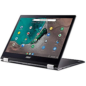 Acer Chromebook Spin 13 CP713-1WN-53NF 2-in-1 Convertible, 8th Gen Intel Core i5-8250U, 13.5" 2K Resolution Touchscreen, 8GB LPDDR3, 128GB eMMC, Backlit Keyboard, Aluminum Chassis,Steel Gray
