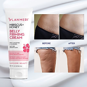 Lanmeri Hibiscus and Honey Belly Firming Cream for Skin Smoothies Firm Refine Body, Thighs and Belly Skin Tightening Cream for Women & Men, 120ML