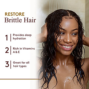 OKAY African Black Soap Leave In Conditioner, 8 Fluid Ounce