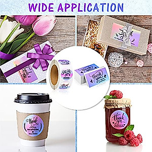 1120 Pieces Thank You Cards and Stickers Set, Include 120 Thank You Business Card 1000 Thank You Roll Labels Thank You for Supporting My Small Business Stickers Cards Package Insert (Chic Style)