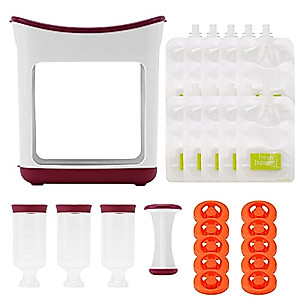 OhhGo Squeeze Station Homemade Infant Baby Fresh Fruit Juice Food Maker with Storage Bags 8.26"x8.66"x3.54"