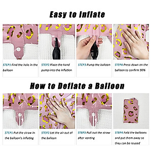 2PCS pink cheetah birthday decorations Leopard Foil Balloons jungle safari animal balloons print party decorations Mylar Balloon For Jungle Safari Theme Kids Baby Shower Birthday Party Decorations