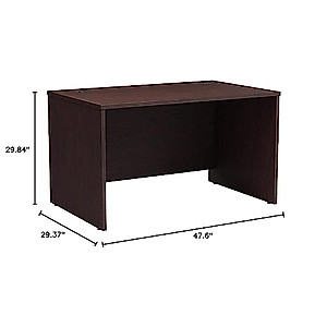 Bush Business Furniture Series C 48W x 30D Shell Desk in Mocha Cherry