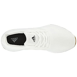 adidas Men's Swift Run Sneaker, White/White/Core Black, 10