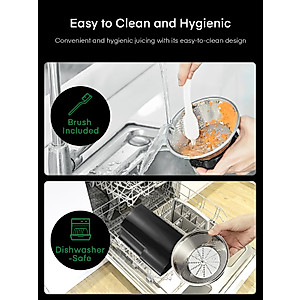 Juicer Machines, 600W Centrifugal Juicer Extractor with Wide Mouth 3” Feed Chute, 1200W Peak Power for Hard & Soft Fruit Vegetable, Easy to Clean, Stainless Steel, Silver