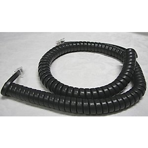 DIY-BizPhones 5-Pack Charcoal (aka Black) 12' Ft Handset Cords Compatible with Avaya Phone 9400 9500 9600 J100 Series IP Digital 9608G 9610 9610G 9611G 9620 9620L 9630 9641GS Receiver Curly Coil Lot