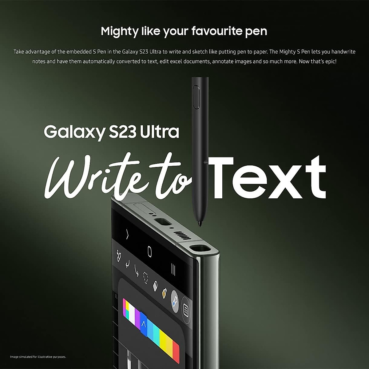 Samsung Galaxy S23 Ultra 5G S9180 Dual 256GB 12GB RAM, 200 MP Camera, Factory Unlocked – Phantom Black