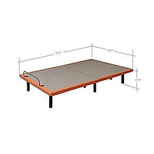 Adjustable Bed Frame Queen - Easy to Install in 5 Minutes, Adjustable Bed for Massage, Zero Gravity, Under Bed Lights, Wireless Remote, Foot&Head Incline, Smart Bed, 3000 Premium Series
