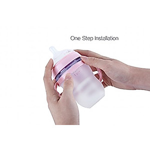 Compatible Bottle Handle for Comotomo, (Pack of 3, Pink)