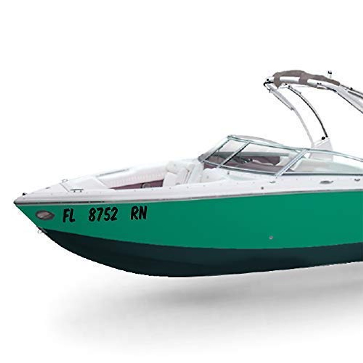 Set of 2 Custom Boat Registration Numbers and Letters Jet Ski Registration Numbers Jetski PWC Pontoon Sail Boat Sailboat Hull Id Vinyl Decals Stickers