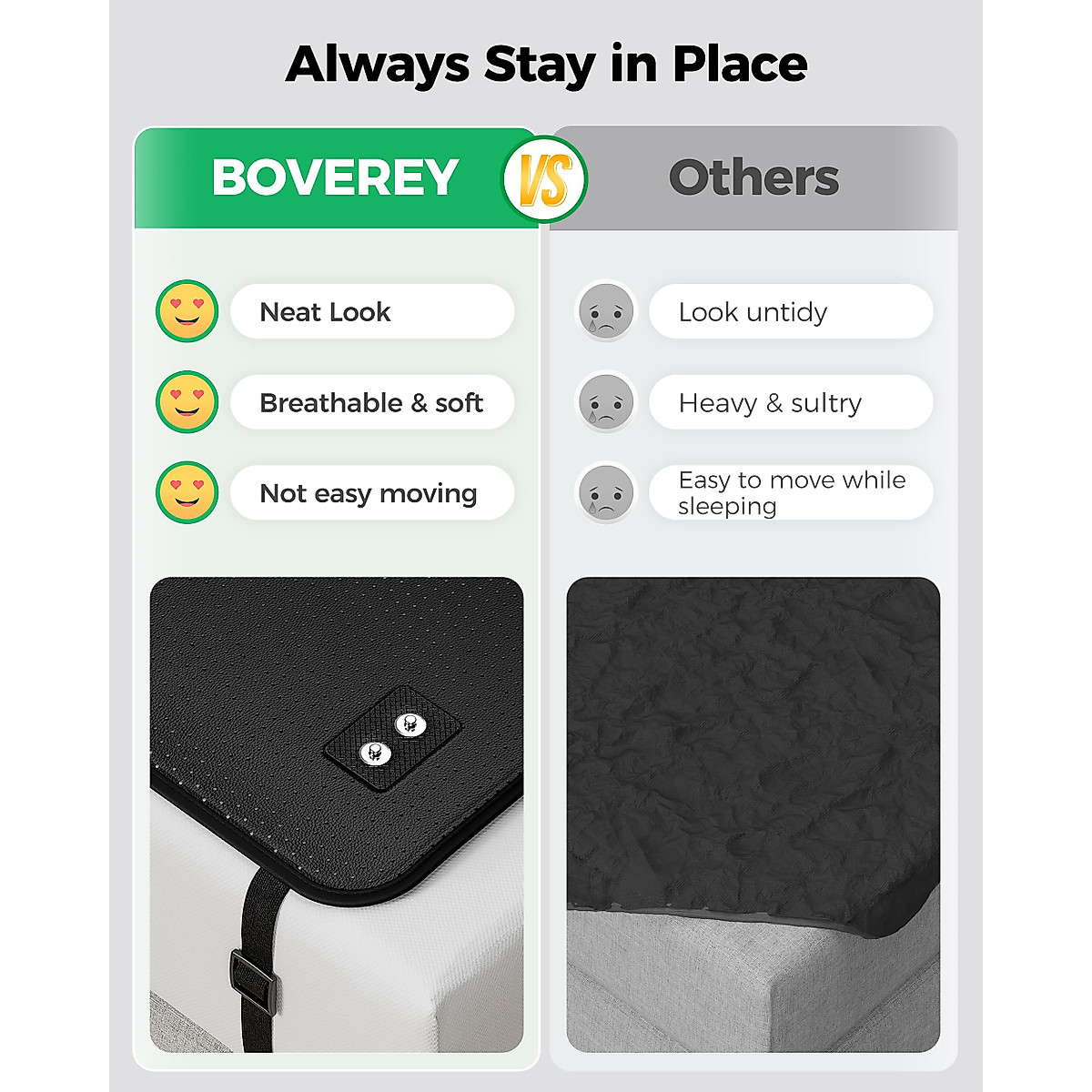 Grounding Mat for Bed, BOVEREY Grounded Earth Connected Grounding Pad for Sleeping, Grounding Sheets Mattress Cover Grounding Kit, Grounding Cord & Tester Included (Queen)