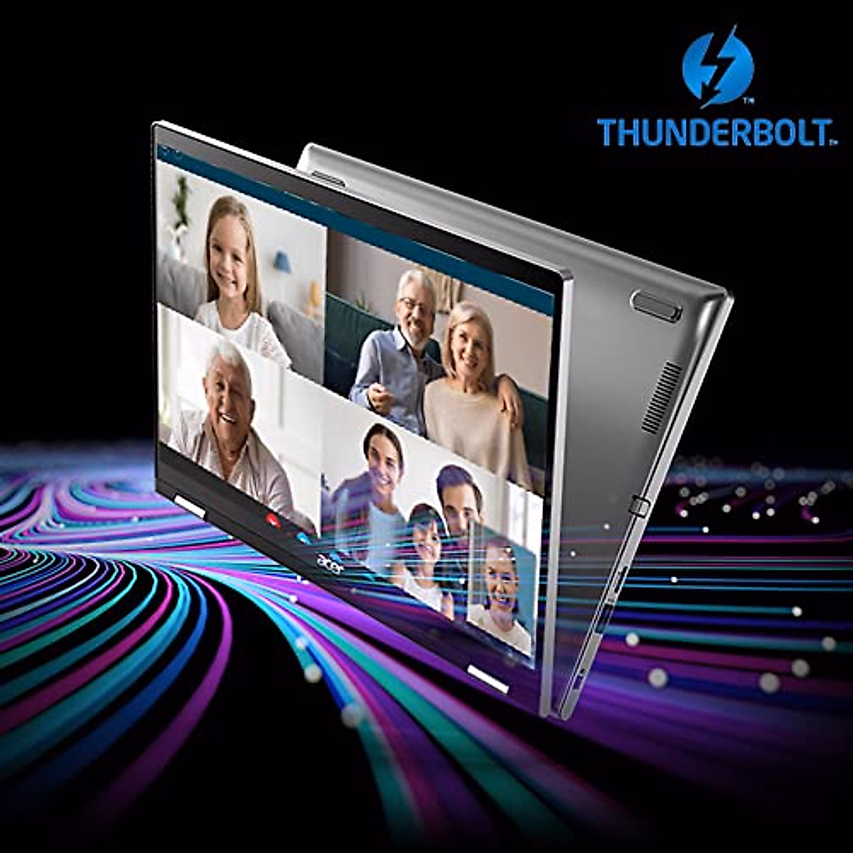 Acer Spin 3 Convertible Laptop | 14" 1920x1080 IPS Touch Display | Intel Core i7-1255U | Intel Iris Xe Graphics | 16GB LPDDR4X | 512GB PCIe Gen 4 SSD | WiFi 6 | Dockable Active Stylus | SP314-55N-76EX