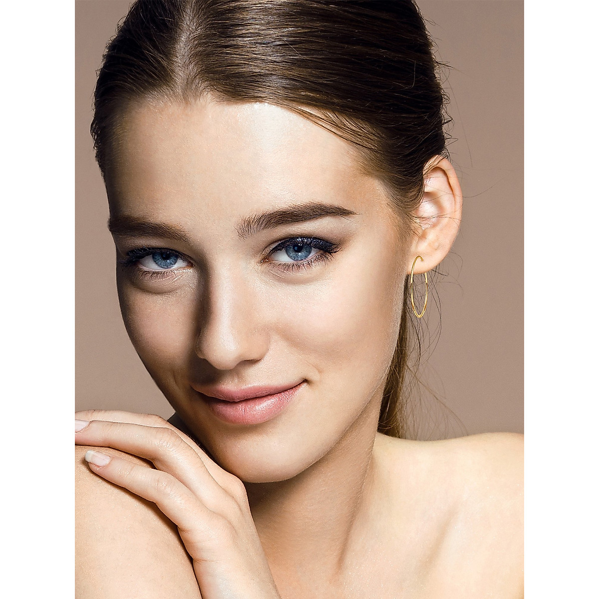 6 Pairs Earrings Clip On Earrings Non Piercing Earrings Set for Women and Girls, 6 Sizes (Gold Color)