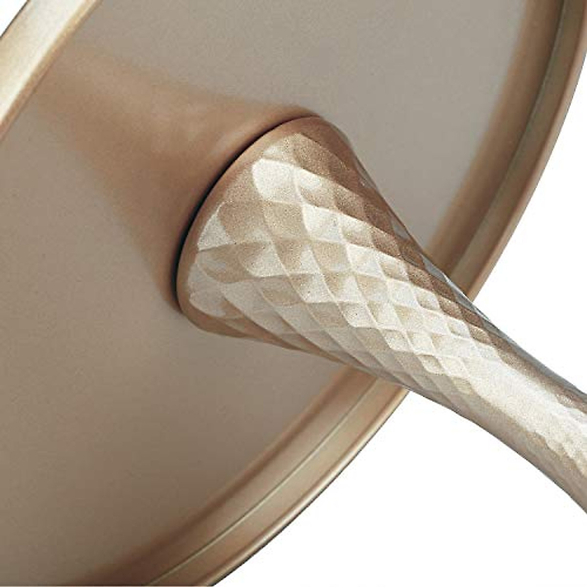 Hotity Set of 2 Round Cake Stands Modern Design Dessert Display Cake Stand Cupcake Stands for Party Celebration Baby Shower, Light Gold