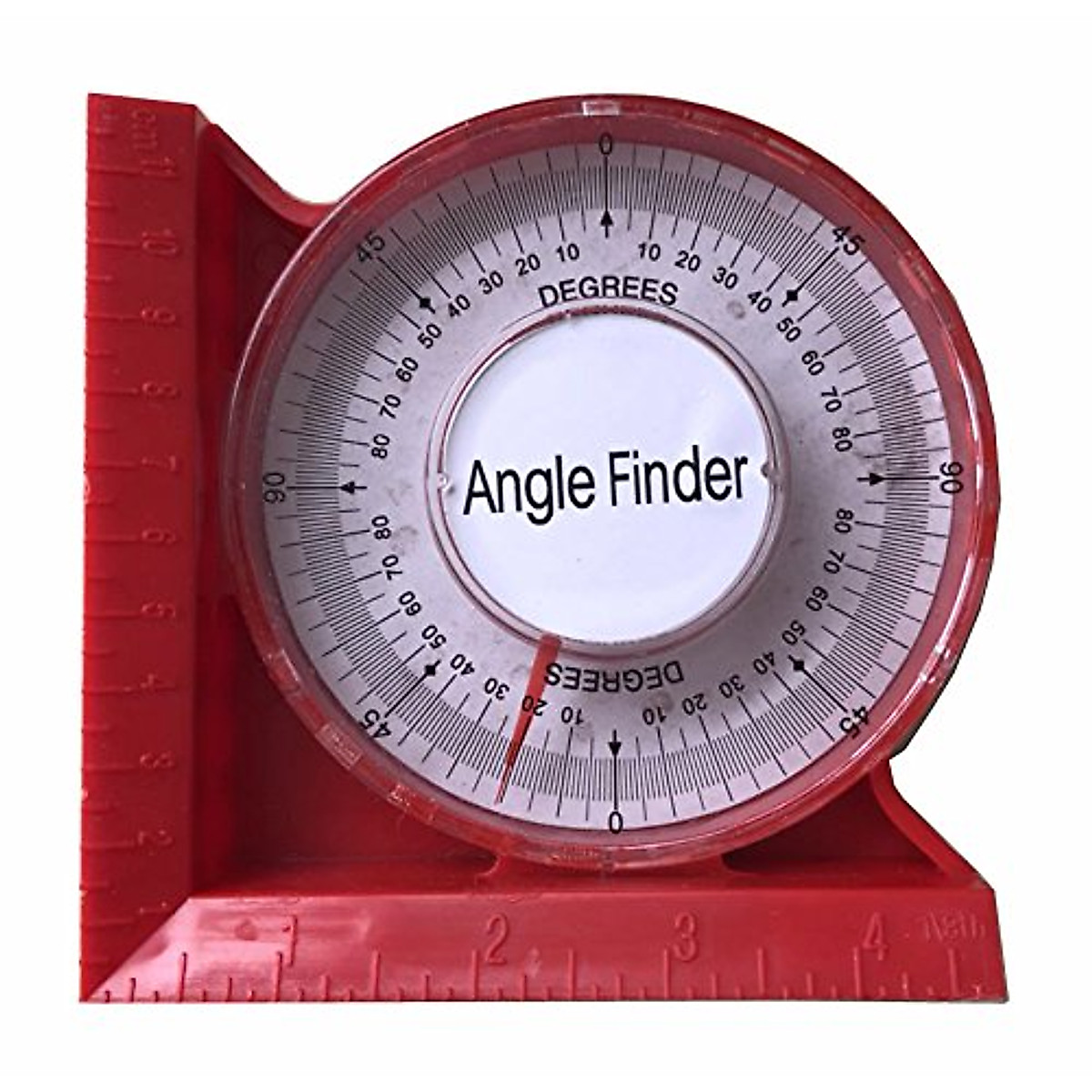 Magnetic Angle Locator Level & Tool Dial Gauge Angle Finder Magnetic Protractor 0-5"/120mm