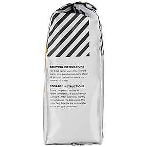 AmazonFresh Just Bright Ground Coffee, Light Roast, 12 Ounce
