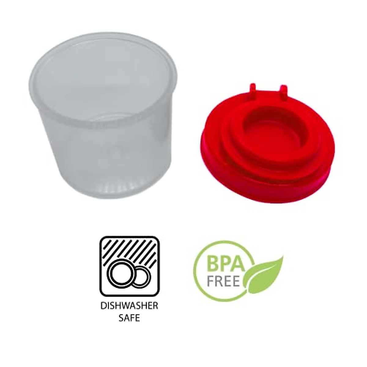 BRAZZA Salt and Pepper Shakers Moisture Proof Set, Perfect to go Camping Picnic Outdoors Kitchen Lunch Boxes Travel Spice Set Clear