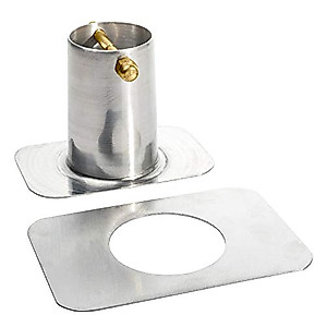 Monarch Rain Chains 20041 Mill Finish Aluminum Gutter Adapter for Rain Chain Installation, Standard