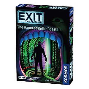 Exit: The Haunted Roller Coaster | Exit: The Game - A Kosmos Game from Thames & Kosmos | Family-Friendly, Card-Based at-Home Escape Room Experience for 1 to 4 Players, Ages 10+