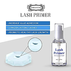 Lash Primer for Eyelash Extension 1.7 FL/oz (50ml) / Pre-Treatment for Semi Permanent Eyelash/Easily Removes Proteins and Oils/Oil Free/Longer Extension Retention (1.7 FL/oz (50ml))
