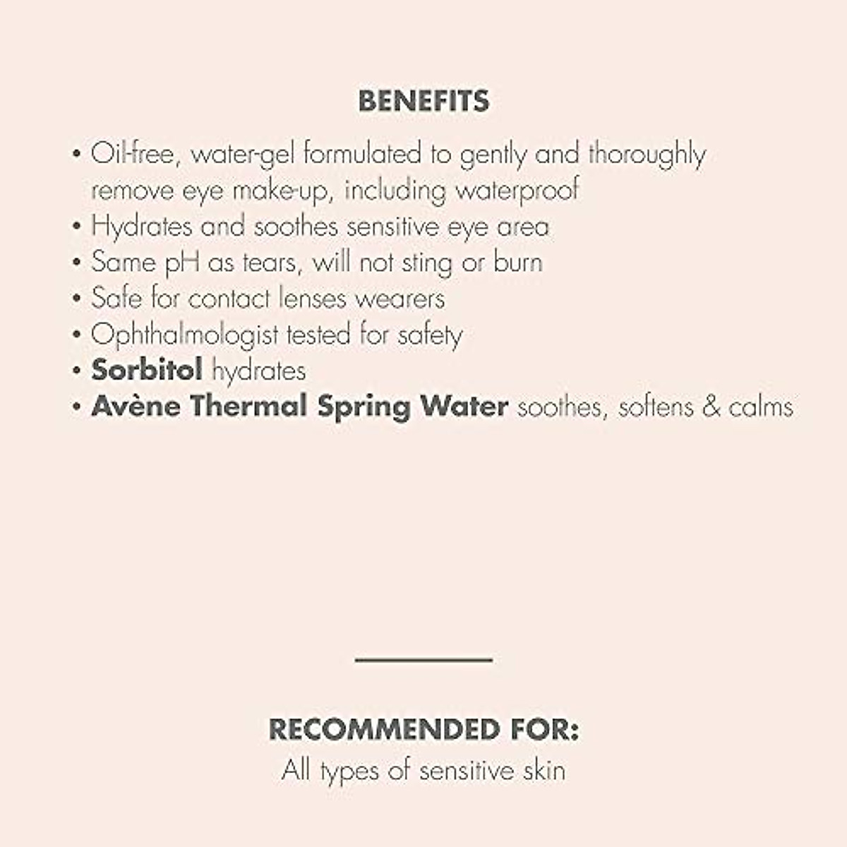 Eau Thermale Avène Gentle Eye Make-up Remover, Oil-Free, Hypoallergenic, Non-Comedogenic, 4.2 Fl Oz