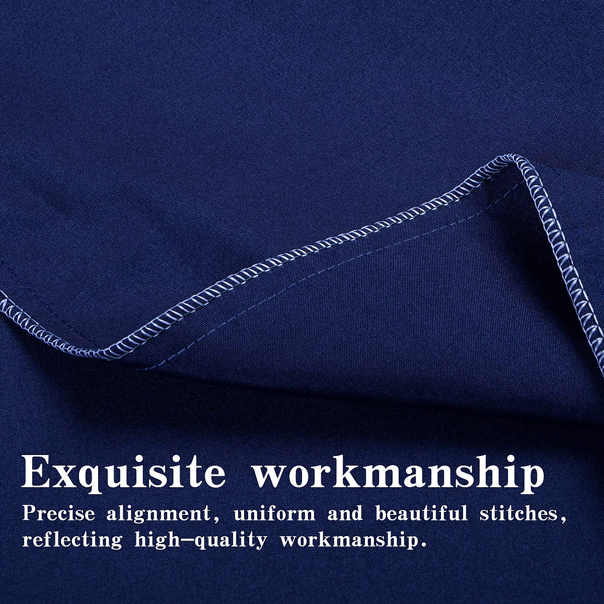 Saharbeddings Travel Pillow Case Cover 12 X 16 Inch Size Envelope Closure Set of 2 Piece Soft and Breathable 100% Egyptian Cotton (Toddler Travel Pillow Cover 12 X 16, Navy Blue)