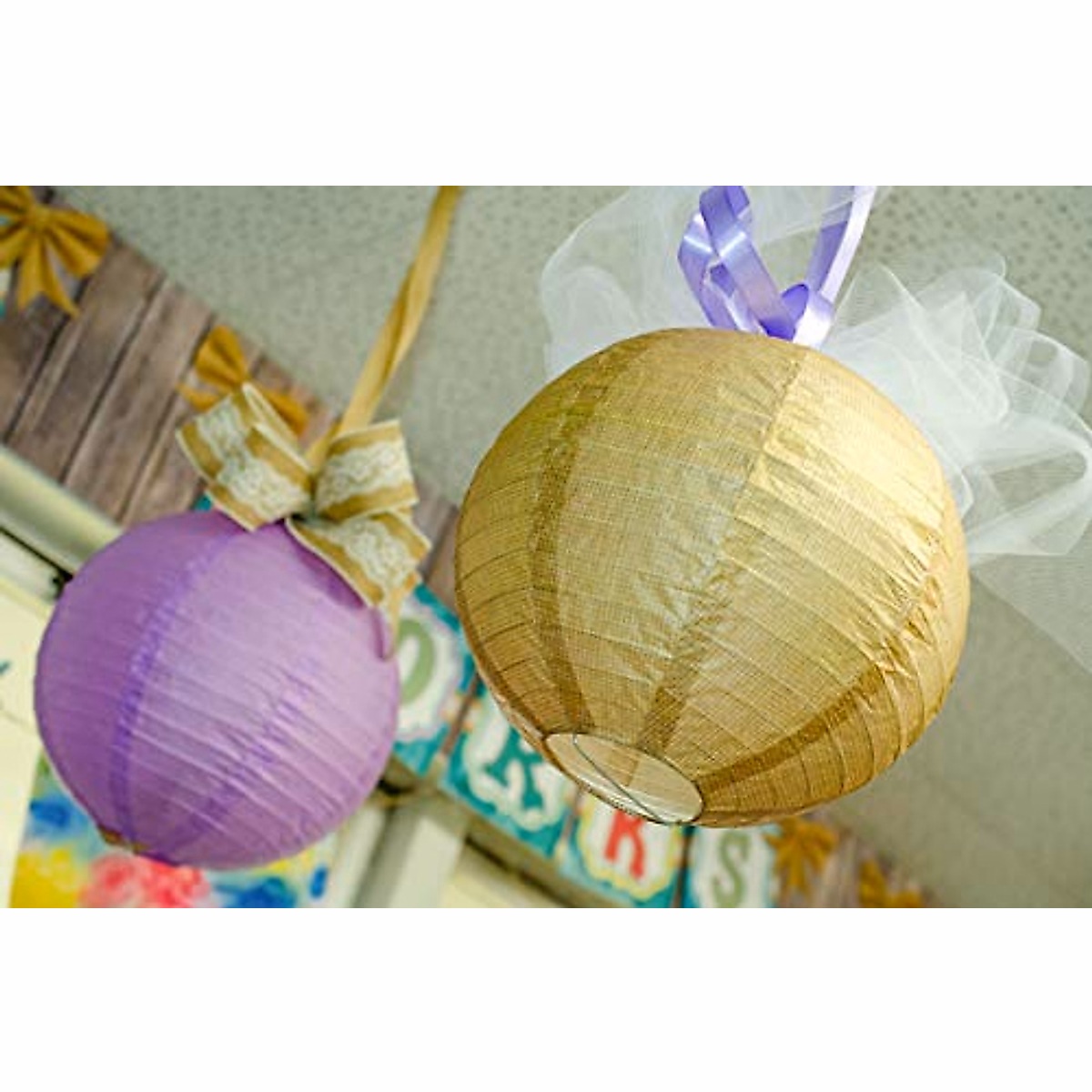 Paper Lanterns, Burlap (TCR77228)
