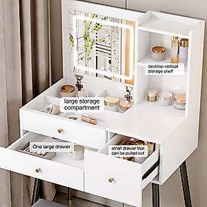 White Vanity Set with