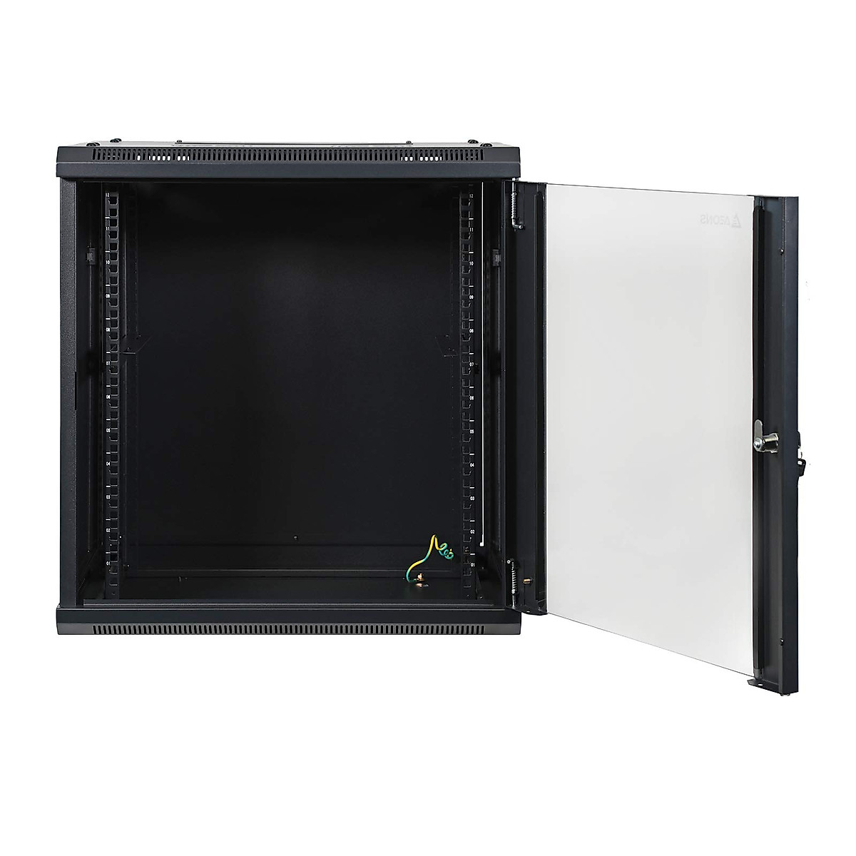 Aeons 12U Signature Wall Mount 19-inch IT Network Cabinet Enclosure Server Rack 16-inch depth glass door