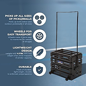 Tourna Pickleball Deluxe Caddy with Wheels