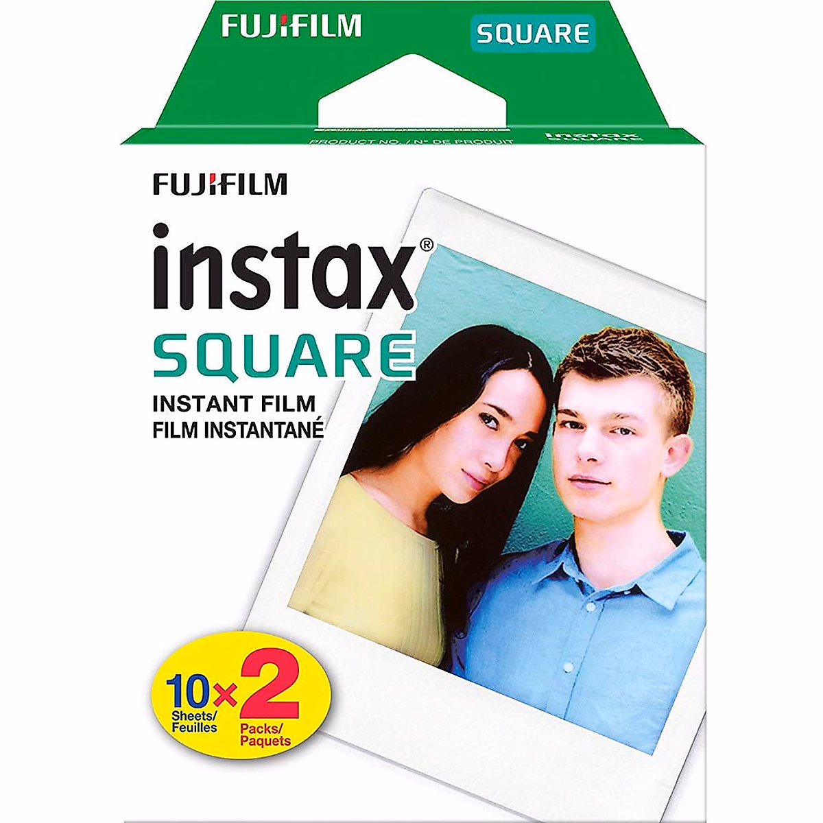Fujifilm Instax Square SQ1 Glacier Blue Instant Camera + Fuji Instax Square Instant Film + Accessory Bundle