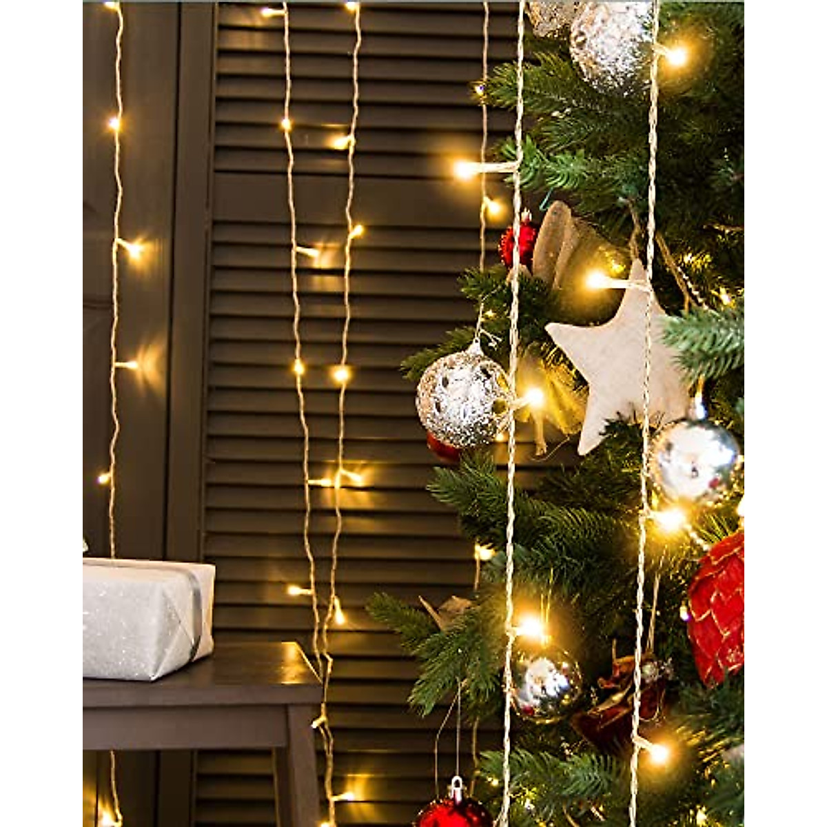 JACKYLED 80Ft 12 Pack Artificial Devil's Ivy Garland with 80 LED String Light, Fake Pothos Plant Vines,Houseplants, Hanging Plant Vines for Bedroom Garden Party Wall Decor