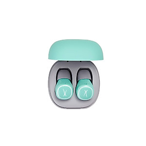 Altec Lansing Nanobuds - Truly Wireless Earbuds with Charging Case, TWS Waterproof Bluetooth Earbuds with Touch Controls for Travel, Sports, Running, Working (Mint)