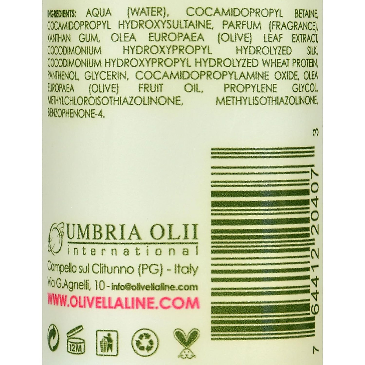 Olivella Shampoo Olive Oil 8.45 Fz - 3 Pack