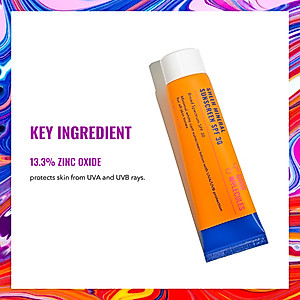 Good Molecules Sheer Mineral Sunscreen SPF 30 Minimal Whitecast Zinc Oxide Sunscreen with Hyaluronic Acid, Reef-Safe, UVA/UVB Protection - Skincare for Face