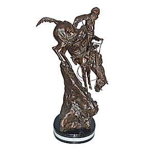 Mountain Man by Remington Bronze Statue - Size: 11" L x 11" W x 30" H.