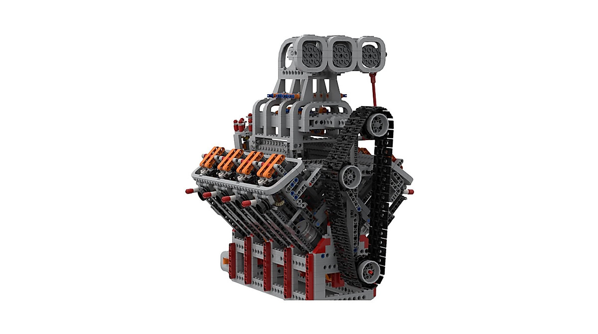 Build Your Own OHV 5.0LV8 Engine Kit - 2106Pcs
