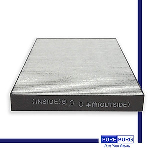 PUREBURG True HEPA Replacement Filter Compatible with Sharp FP-F50UW KC-830U FP-P30U Air Purifiers, Replaces Parts FZ-F50HFU FZ-P30SFU,1-Pack