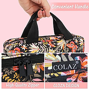 COLAZ Large Bible Cover for Women Bible Carrying Case to Church Durable Oxford Bag with Handle, Perfect Bible Case for Women as Gift （Butterfly）
