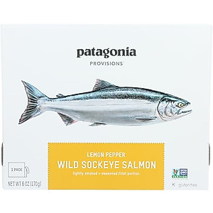 PATAGONIA PROVISIONS Lemon Pepper Wild Sockeye Salmon, 6 OZ