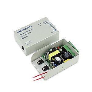 MENGQI-CONTROL Full Kits Biometric Fingerprint RFID Password Access Control Systems + 600lbs Force Electric EM Magnetic Lock +110V Power Supply+10 Cards and Key Fobs