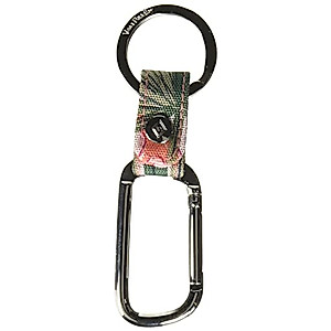 Vera Bradley Women's Recycled Lighten Up Reactive Keychain, Rain Forest Canopy Coral, One Size