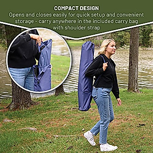 Timber Ridge 7.48" x 39.37" Padded Portable Folding Hammock Chair, Blue