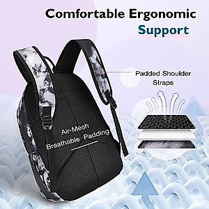 mommore Lightweight School Backpack Large Book Bag for Middle School Water Resistant Schoolbag Travel Backpacks for Girls, Boys