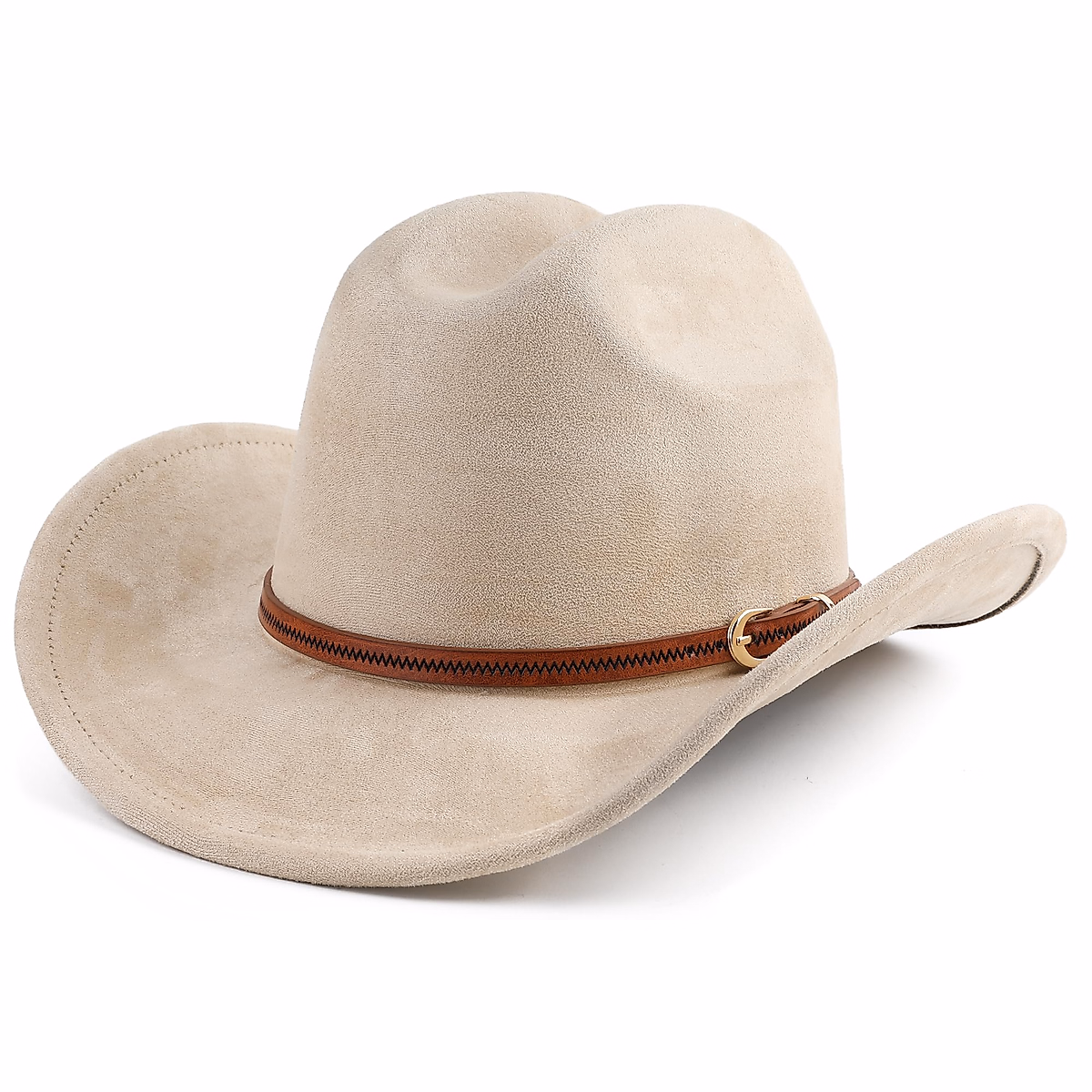Pro Celia Cowboy Hat for Women and Men Wide Brim Western Cowgirl Hat (US, Alpha, One Size, Beige)